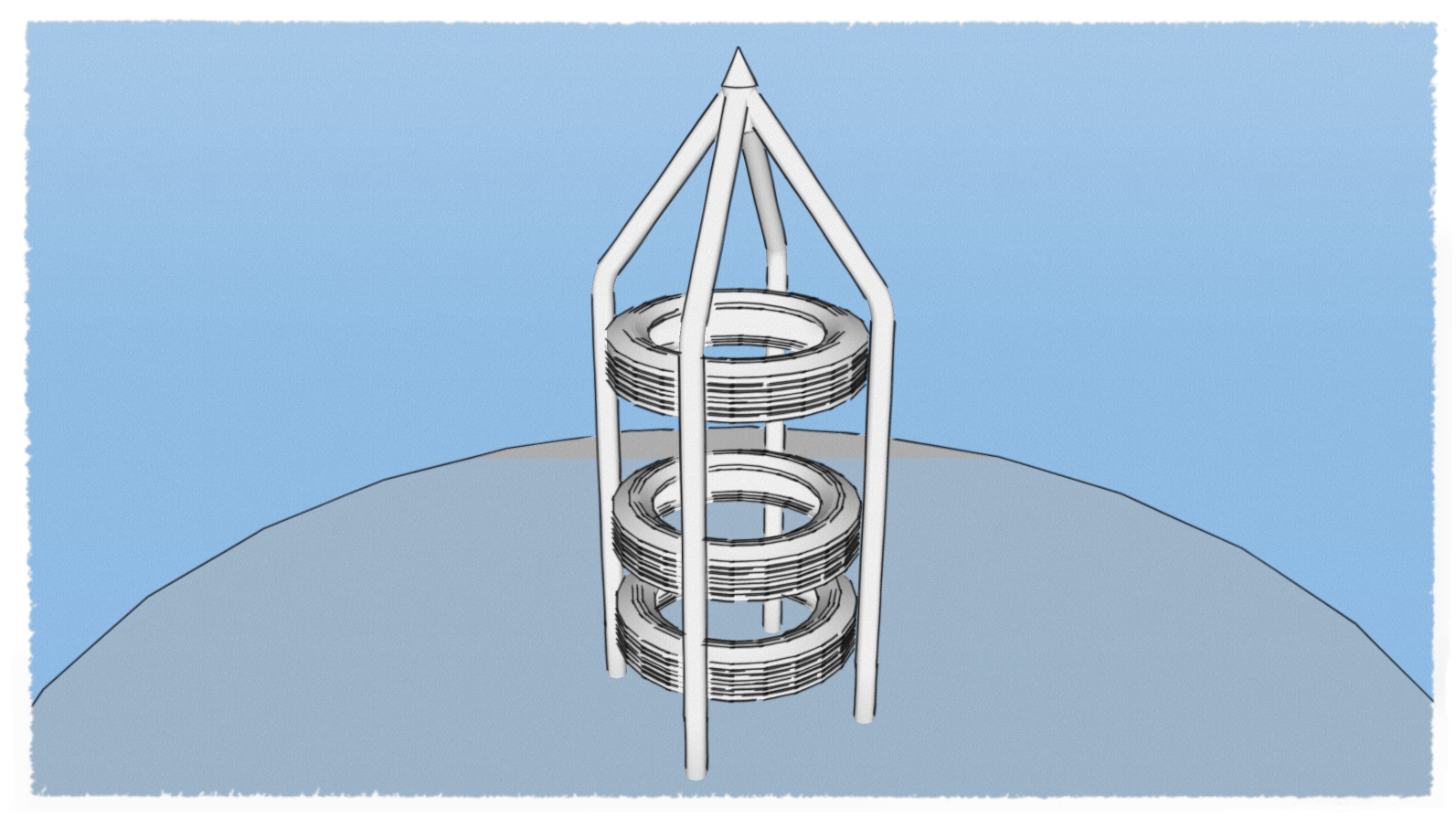 4 Pole Rocket Ship - Playground Ideas Playground Ideas